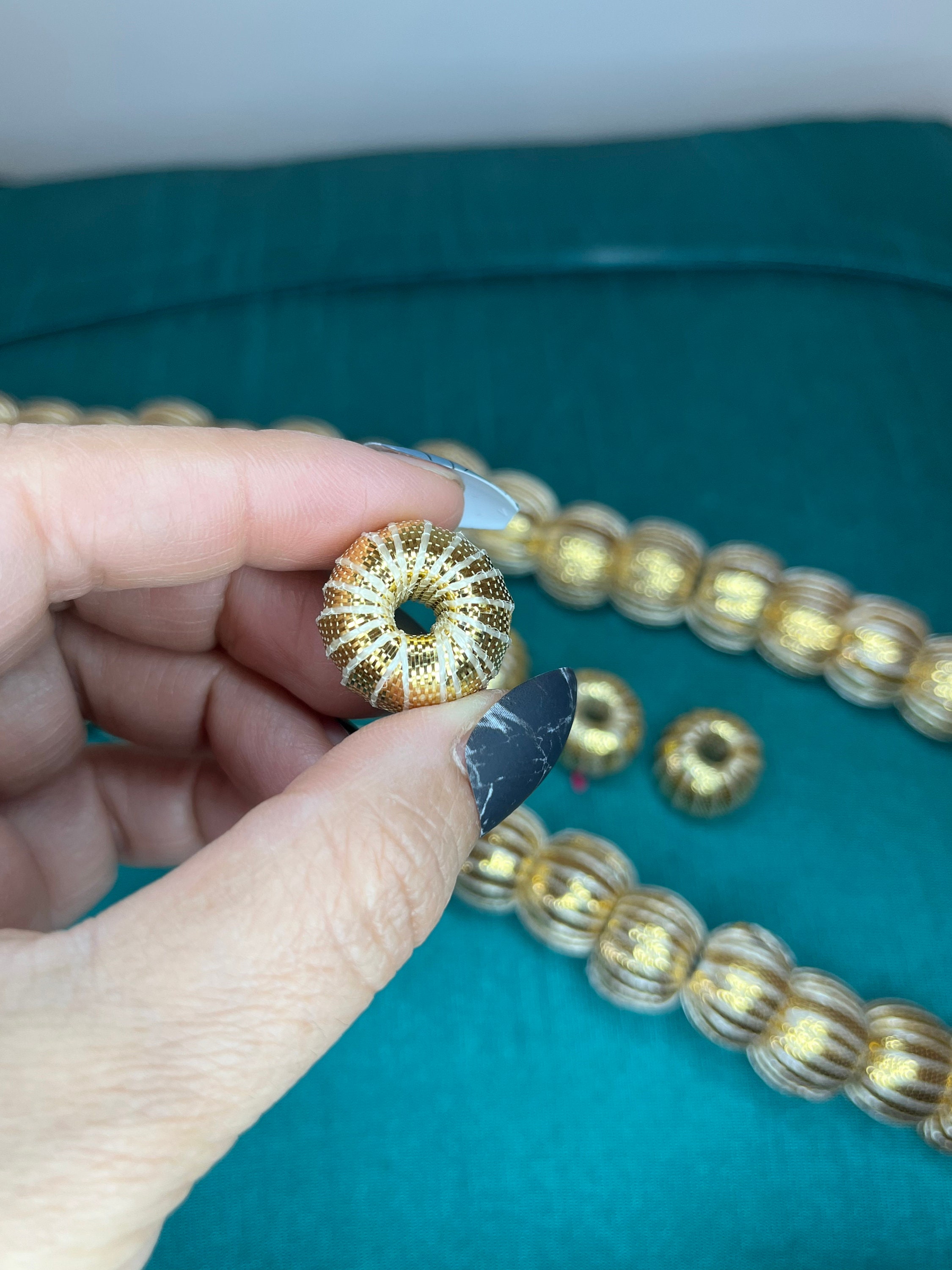 Gota Patti Bead, Indian Crafts, Jewelry Making, Dupatta and Saree Decor ...