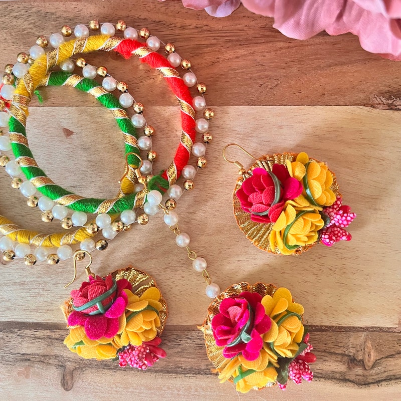 Flower Jewelry Haldi - Etsy
