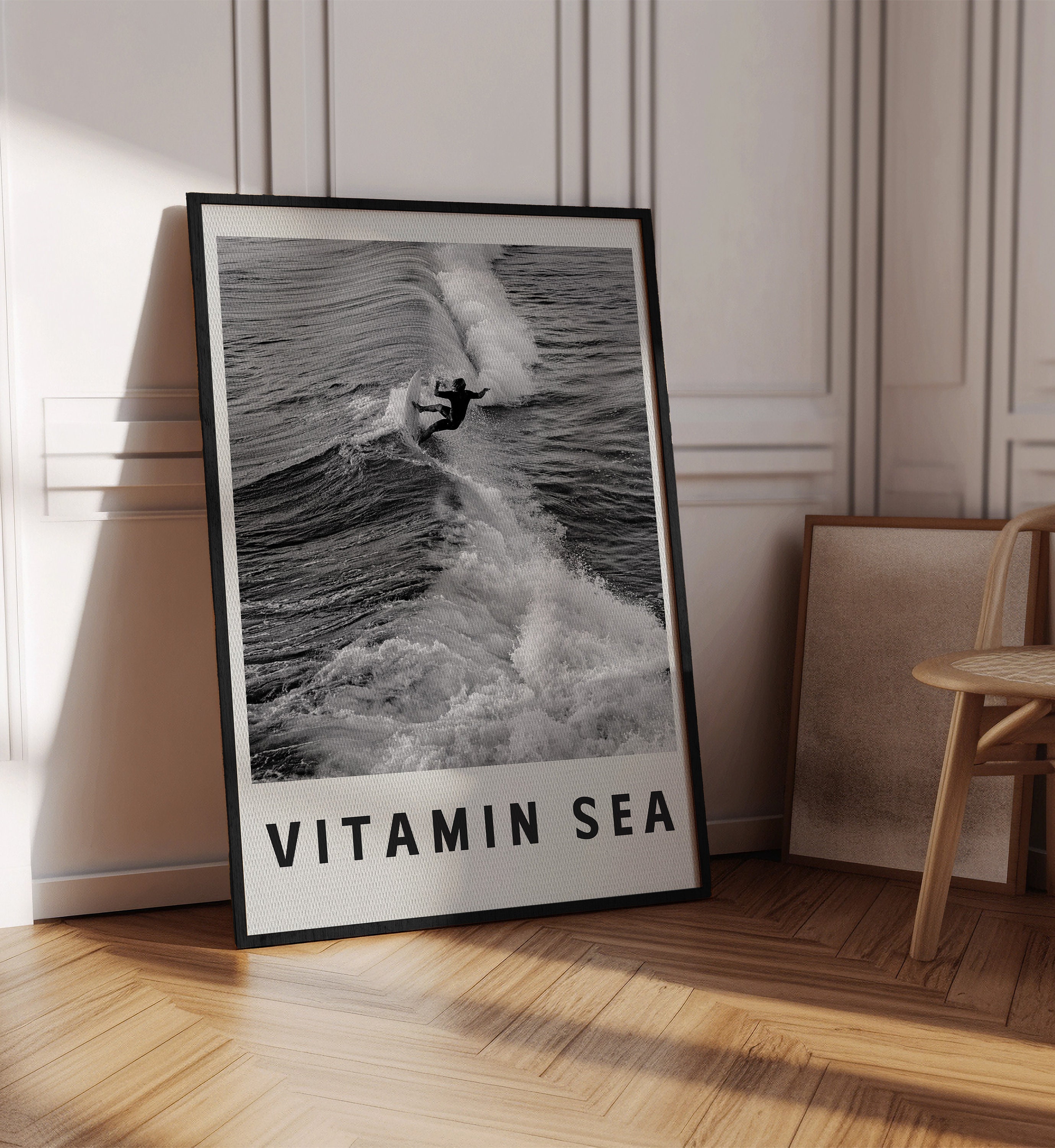 Surfing the Big Wave Poster Printable Wallart Digital Download Vitamin ...