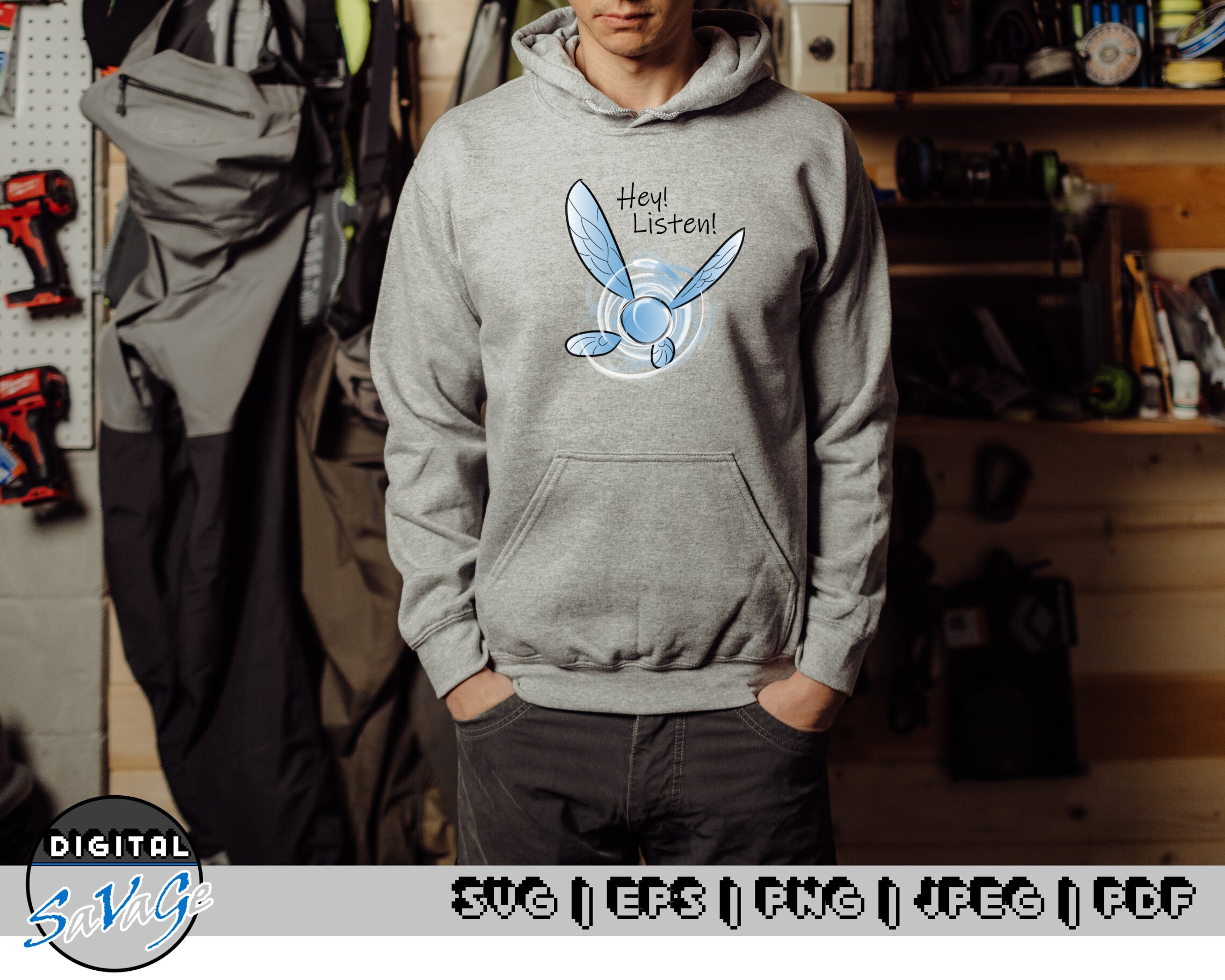 Hey Listen Navi From Legend of Zelda for Print, Sublimation, Heat Press ...