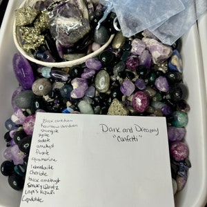 Crystal Confetti Scoop, Assorted Tumbles, Miniatures, Guaranteed Larger ...