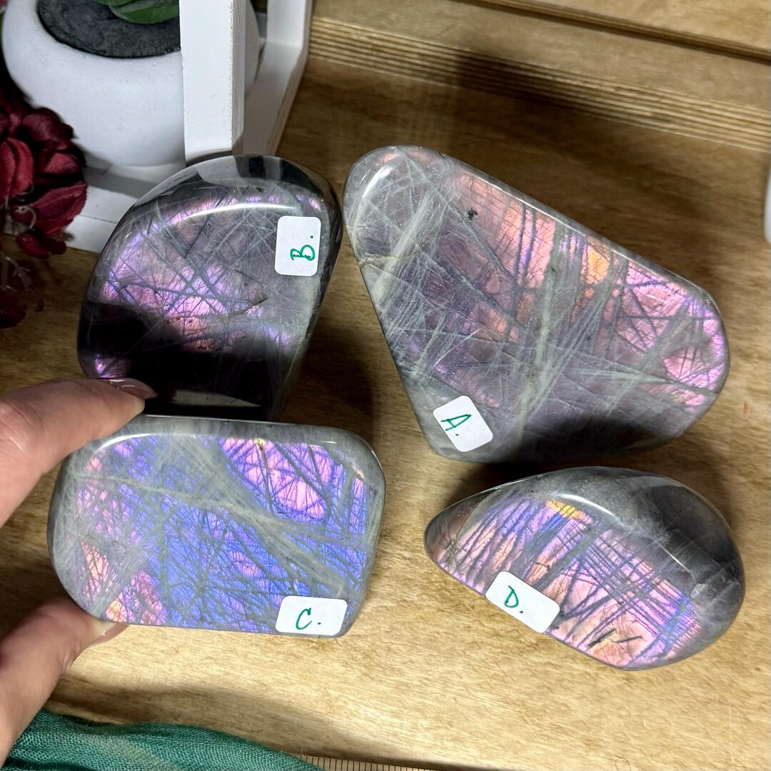 Purple Flash Labradorite Freeforms, Flashy Labradorite, Purple Flash - Etsy