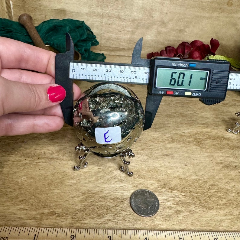 Peruvian Pyrite Sphere With Druzy – Crystal Display Holder Included - Etsy