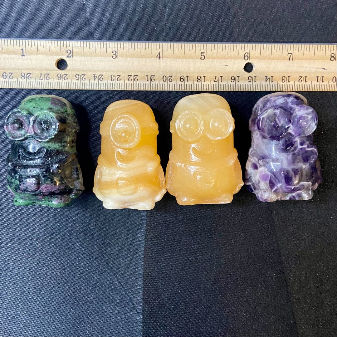 Calcite Minion Carving, Minion, Clear Quartz - Etsy
