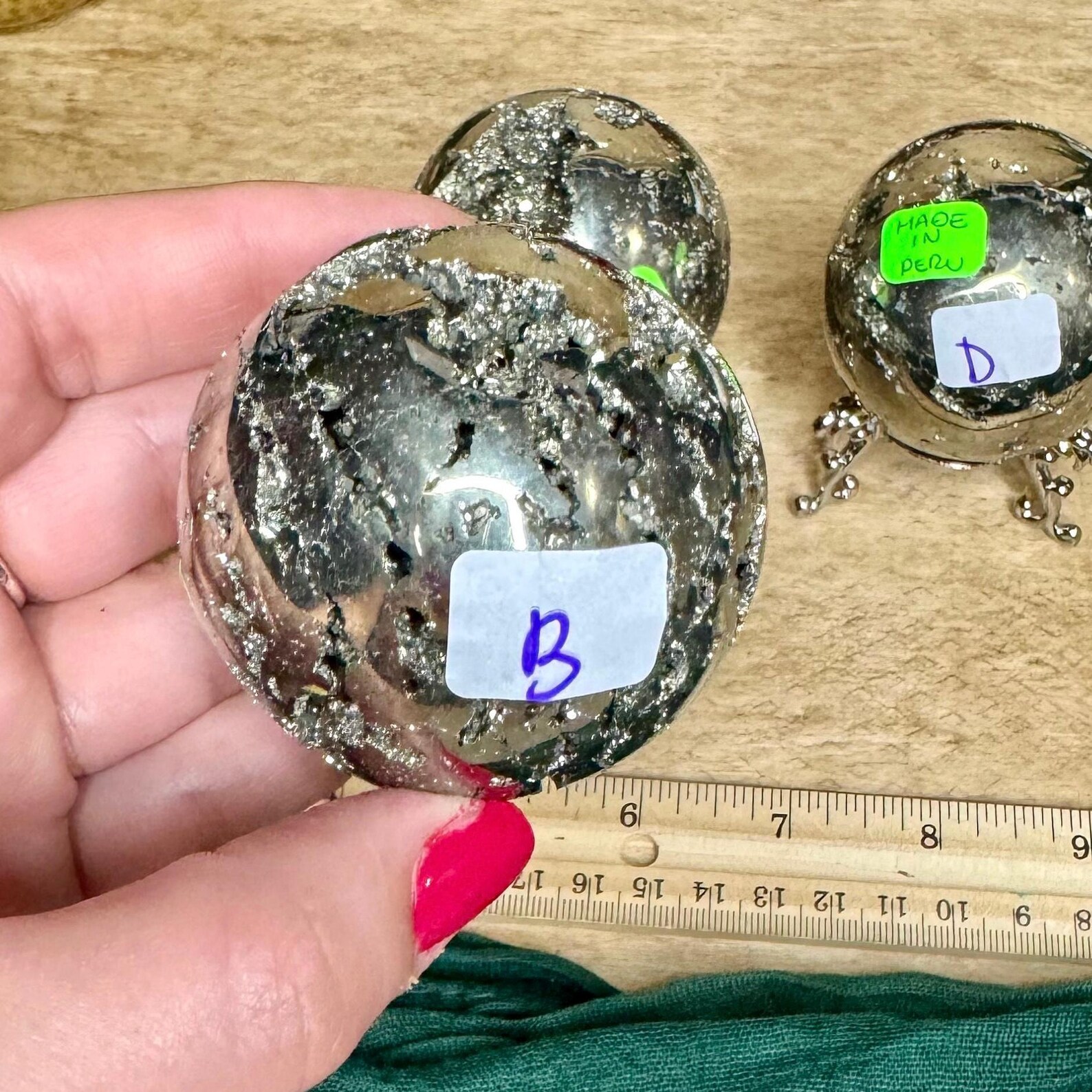 Peruvian Pyrite Sphere With Druzy – Crystal Display Holder Included - Etsy