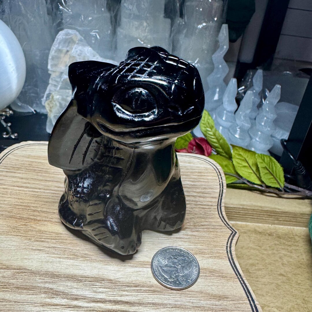 Large Obsidian Toothless Carving, Dragon, Toothless - Etsy