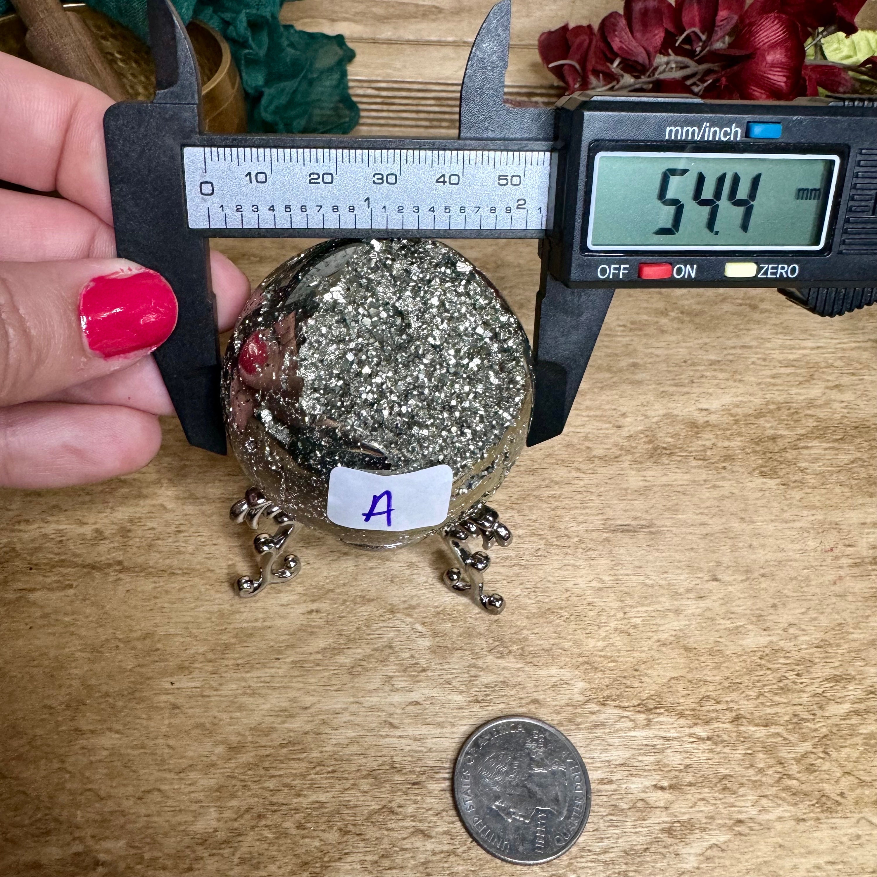 Peruvian Pyrite Sphere With Druzy – Crystal Display Holder Included - Etsy