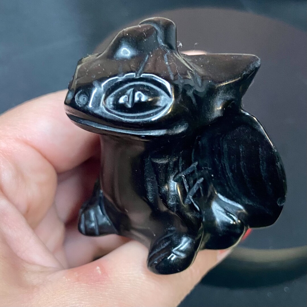 Black Obsidian Toothless Dragon Toothless Toothless Carving - Etsy