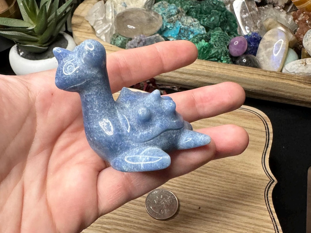 Blue Aventurine Lapras Carving, Lapras, Pokémon, Pokemon Carving ...