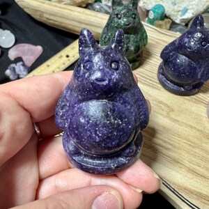 Totoro Carving, Totoro, Ruby Zoisite, Fluorite - Etsy