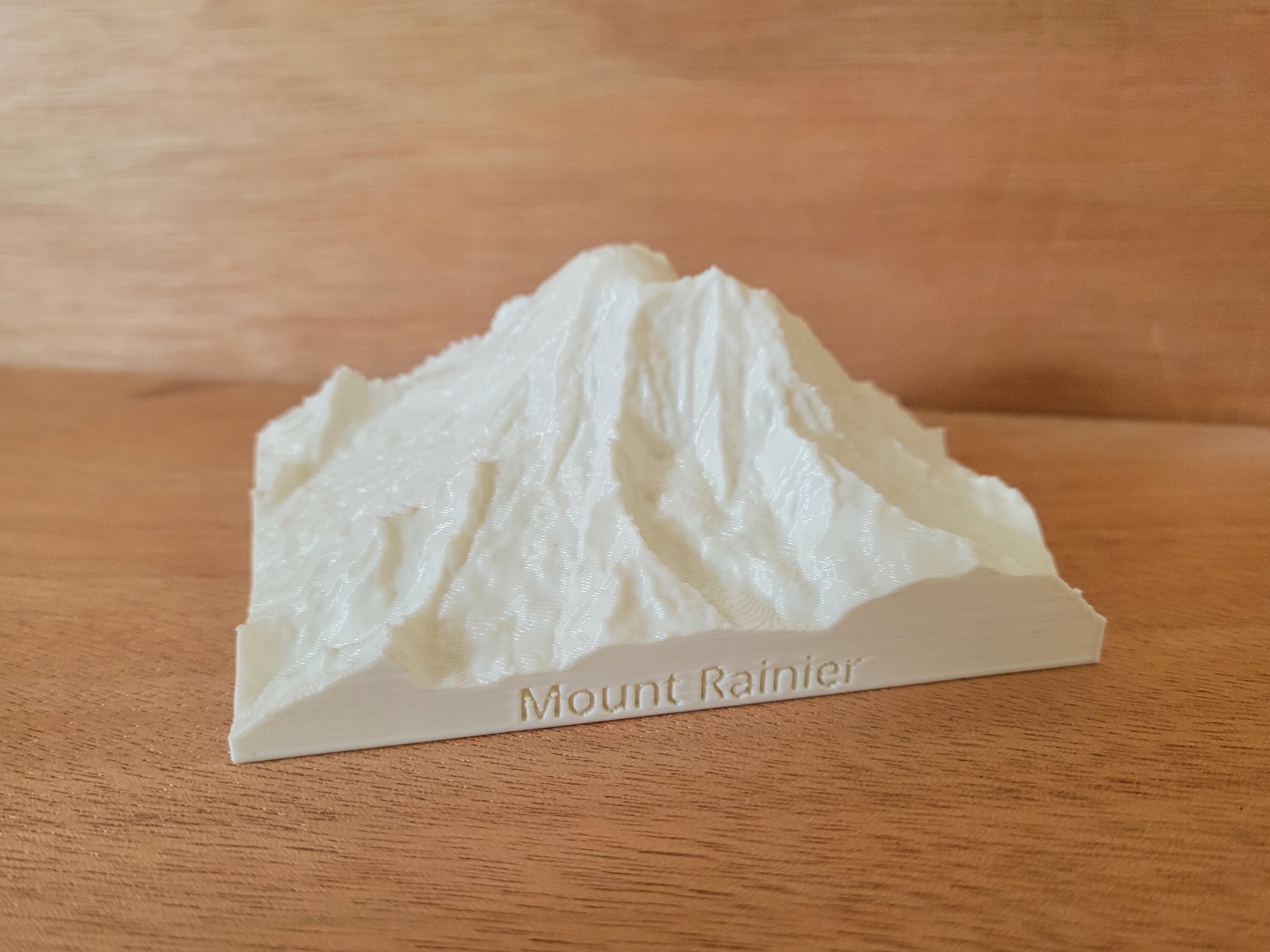 Mount Rainier 3D Model | Magnet | Desk Decor | Topographic | Car ...