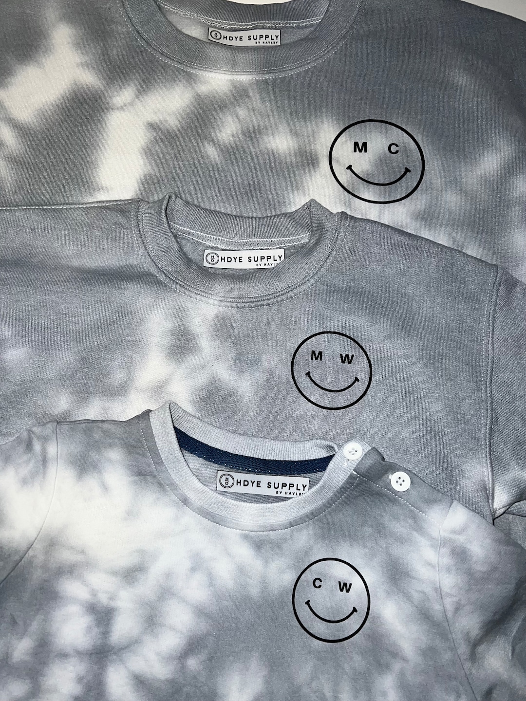 Personalized Adult Smiley Crew - Etsy