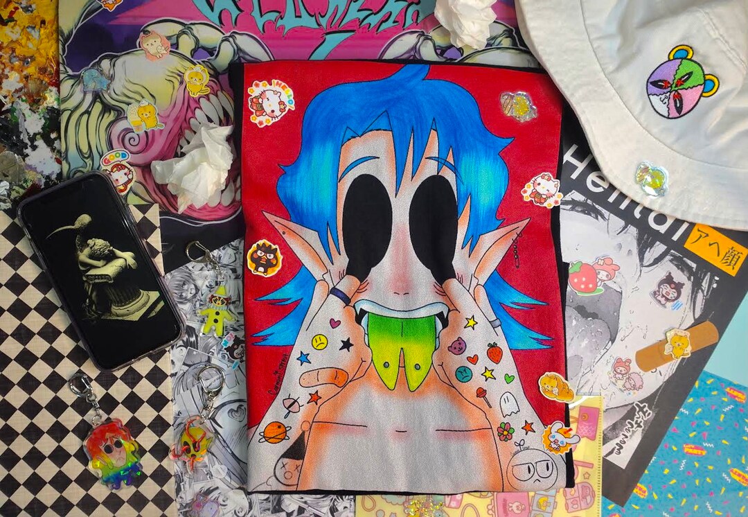 Creepy Colors Shirt in Black - Etsy