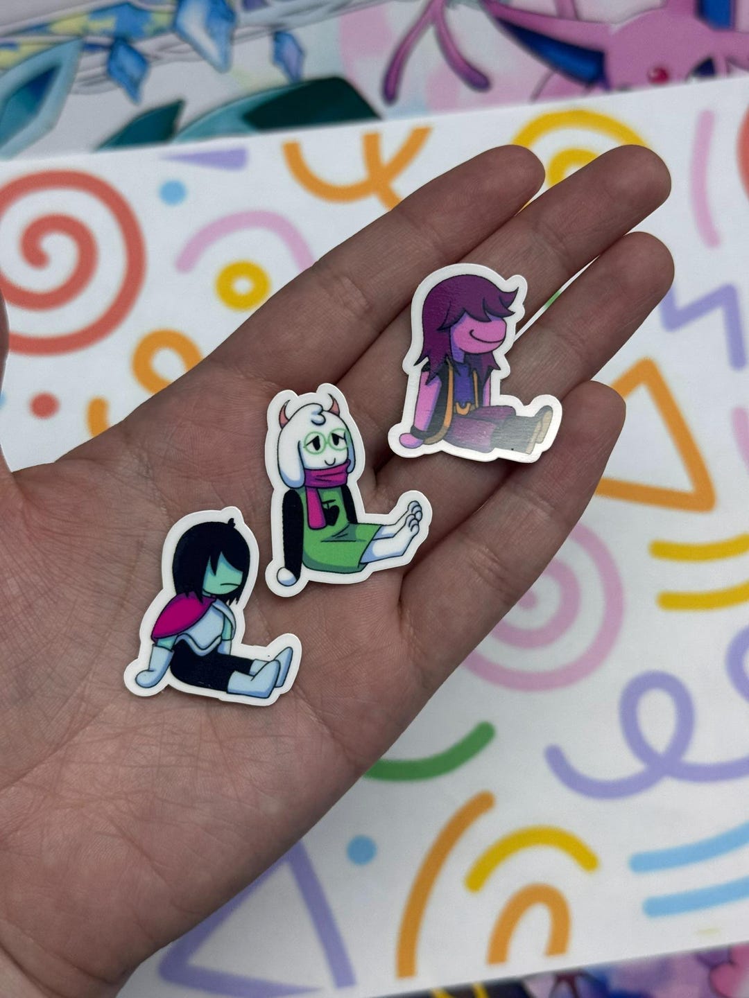 Deltarune Tiny Heroes | Kris, Susie and Ralsie Stickers - Etsy