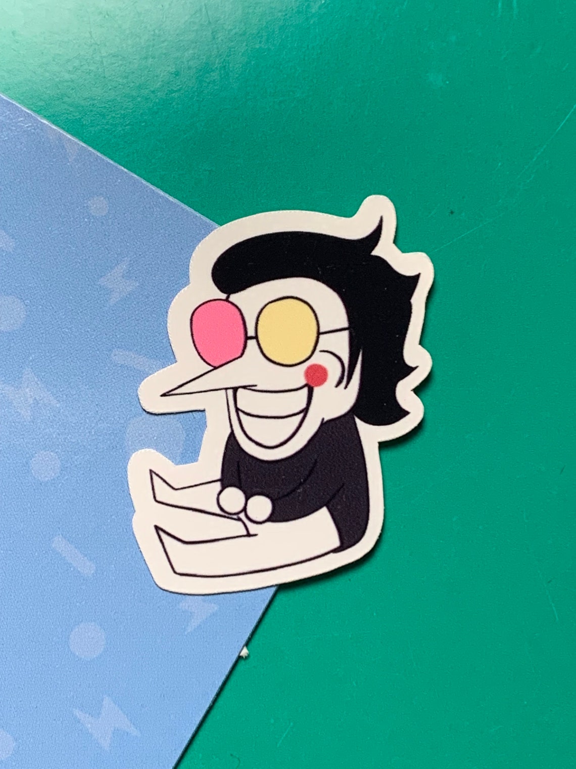 Tiny Sitting Spamton Sticker - Etsy