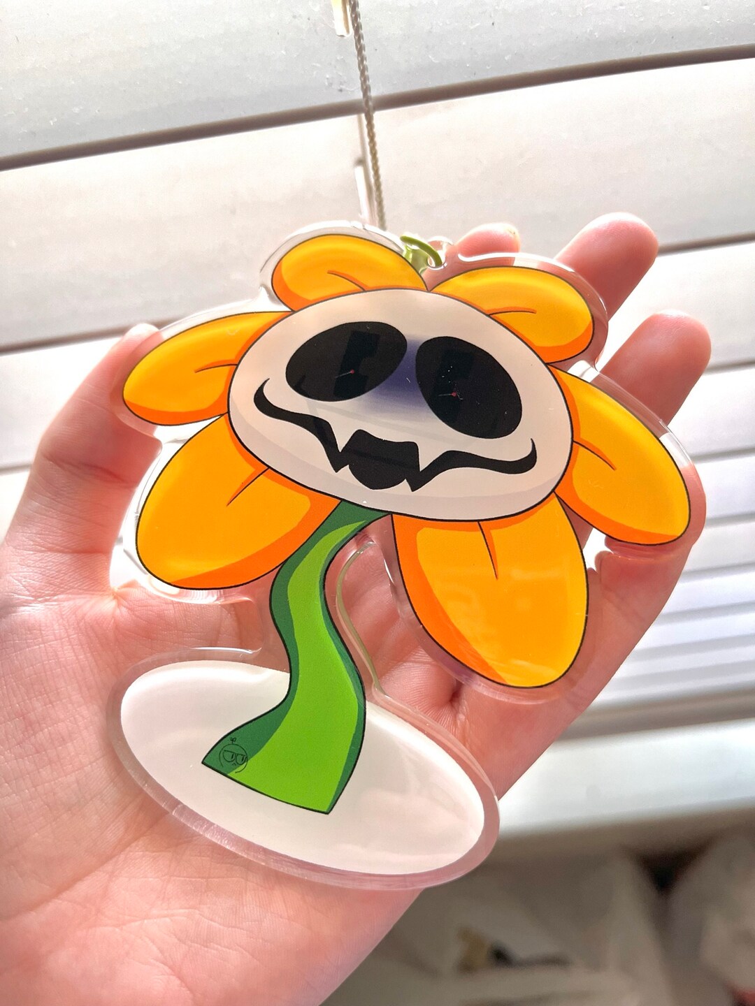 Undertale | Flowey the Flower | 4-inch Epoxy Keychain - Etsy