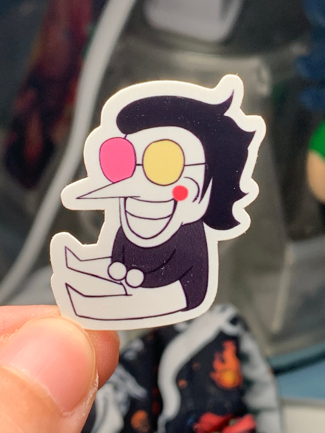 Tiny Sitting Spamton Sticker - Etsy