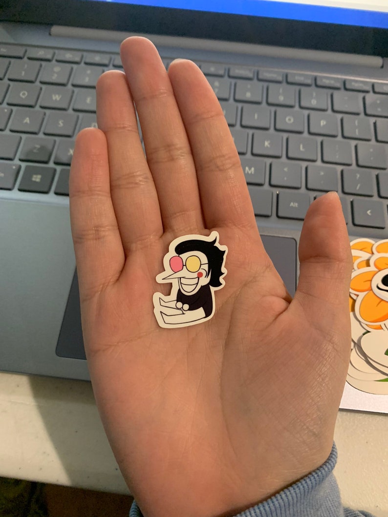 Tiny Sitting Spamton Sticker - Etsy