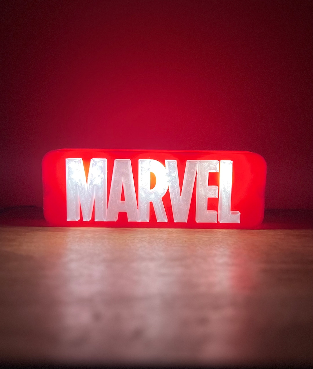 Marvel Logo LED Sign - Etsy