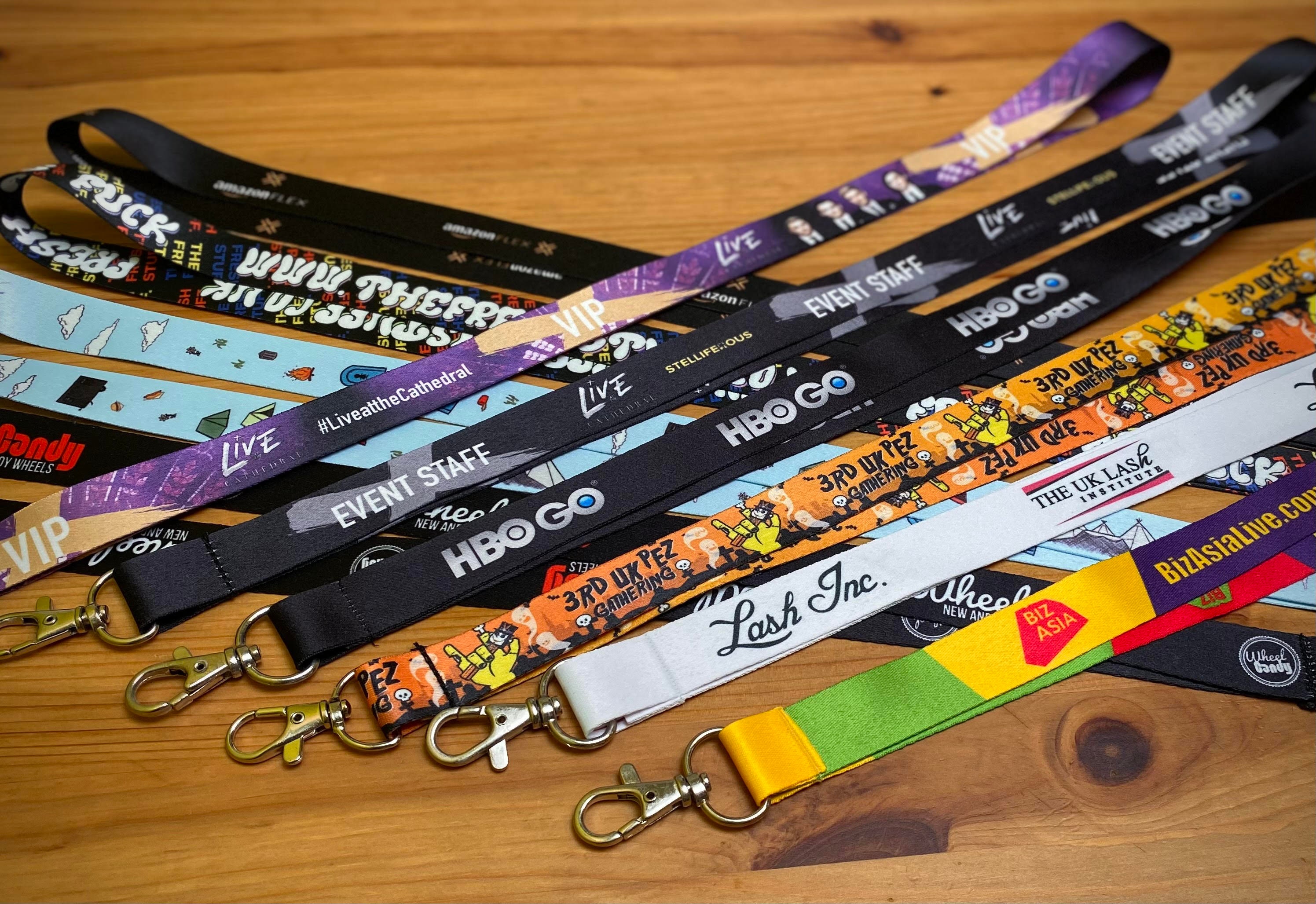 Personalized Lanyards: Full Color 10/15/20/25mm Name Company Logo ...