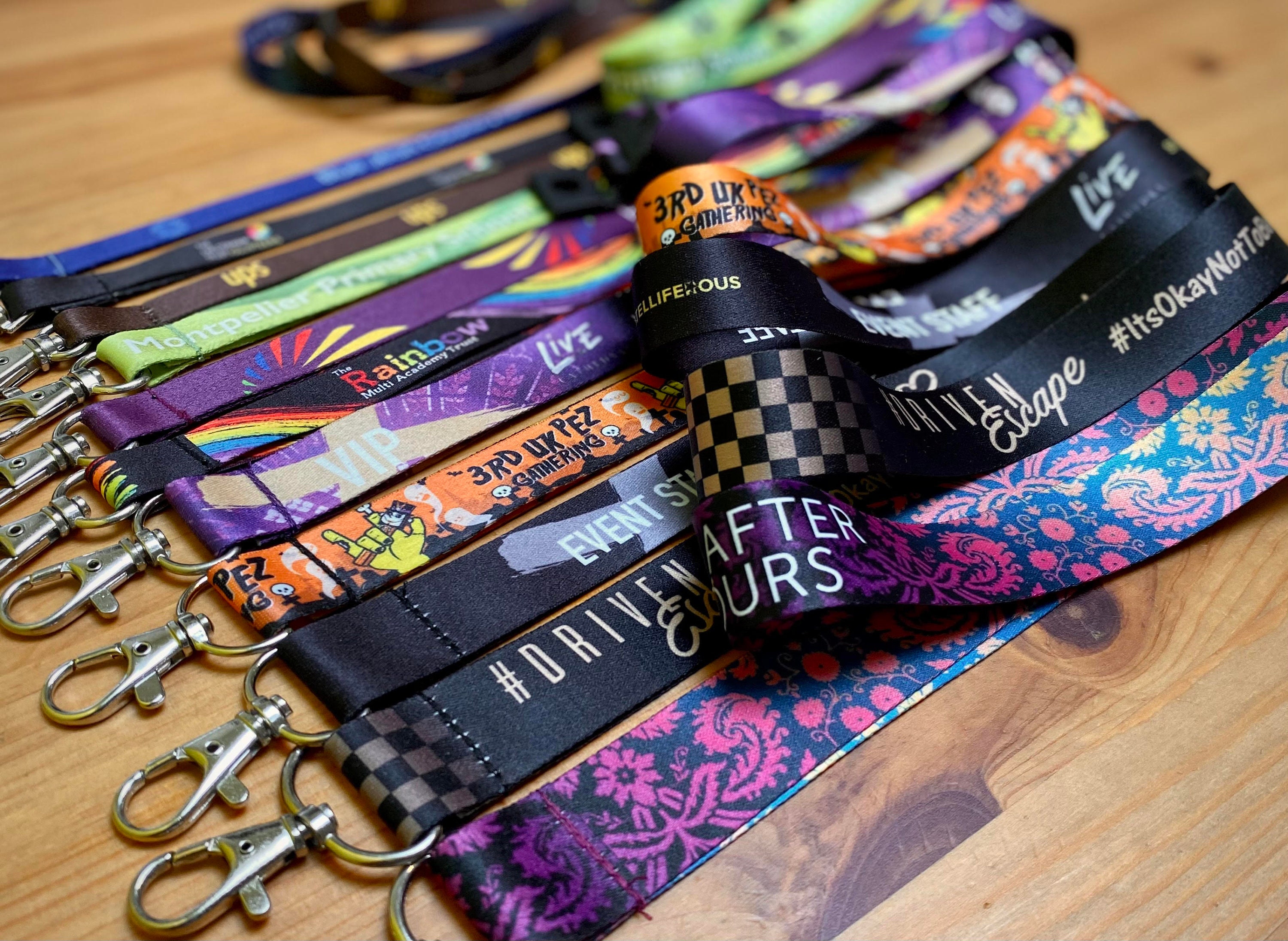 Personalized Lanyards: Full Color 10/15/20/25mm Name Company Logo ...