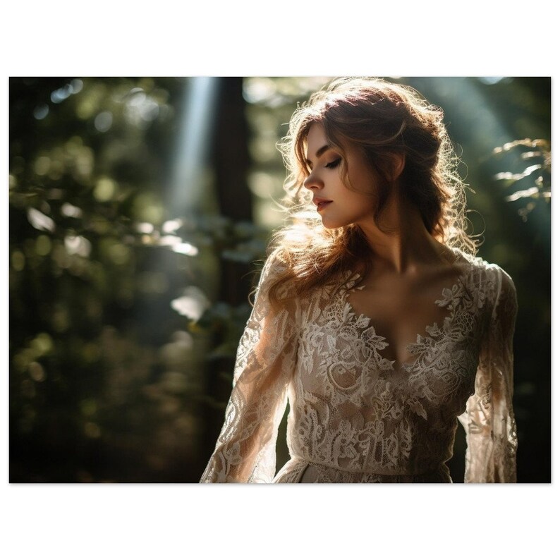 Beautiful Woman Poster Etsy