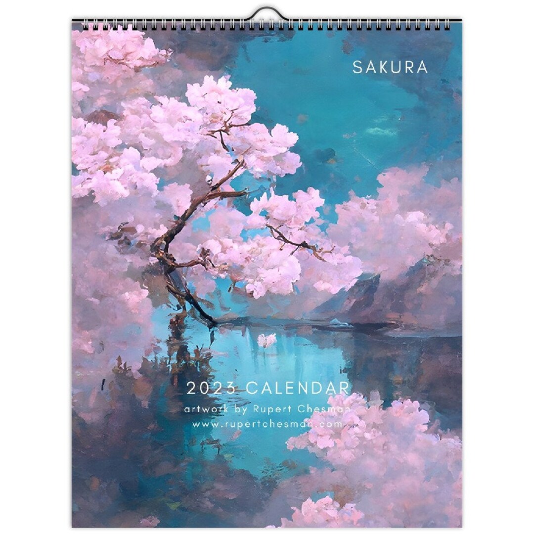 Japanese Sakura 2024 Calendar us/canada - Etsy