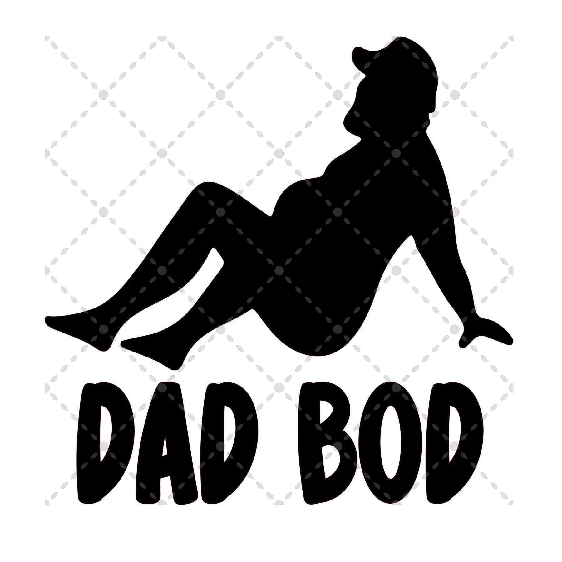 Dad Bod Svg File | SVG PNG JPG | Silhouette & Cricut Cut File ...