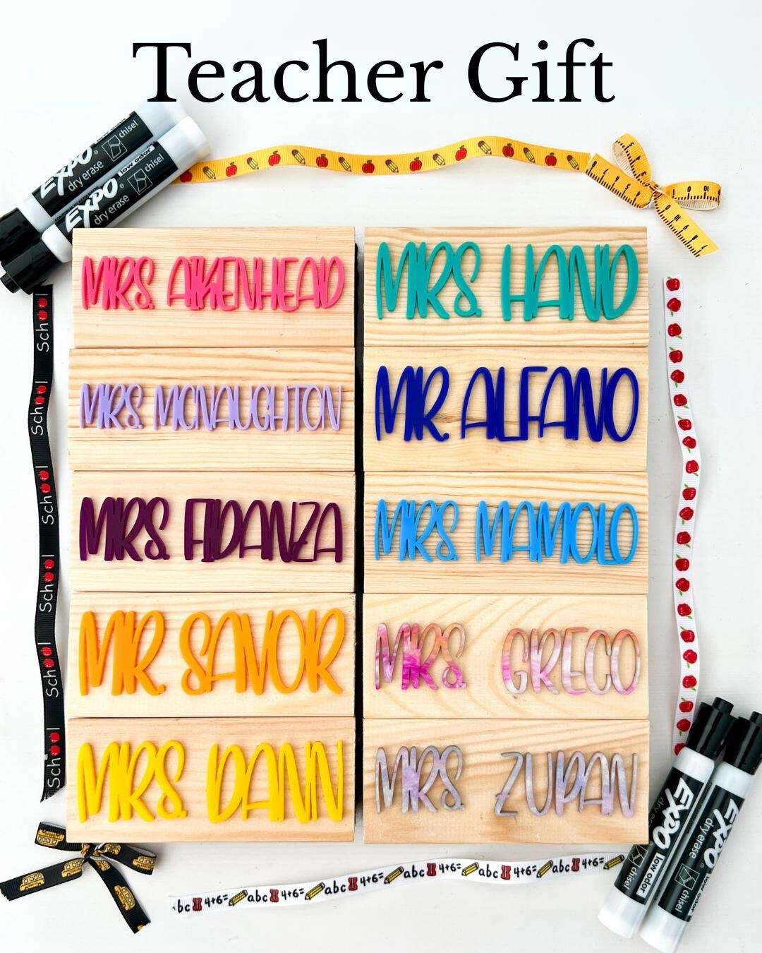 Teacher Appreciation Gift, Personalized Teacher Eraser, Teacher Gift ...