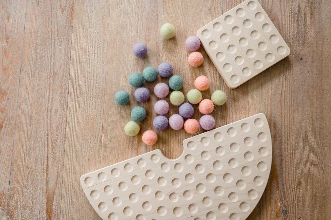 Montessori Learning, Fine Motor Skill, Rainbow, Colour Sorting ...