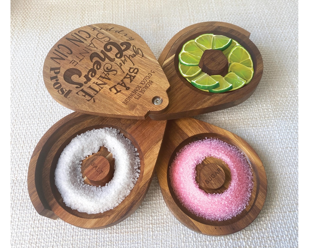 Personalized Margarita Salt Rimmer, Custom Bloody Mary Board, Cocktail ...