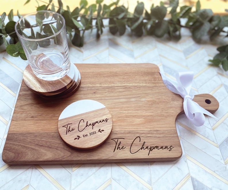 Custom Charcuterie Board Personalized Custom Wood Coaster - Etsy