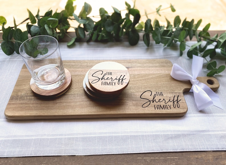 Custom Charcuterie Board Personalized Custom Wood Coaster - Etsy