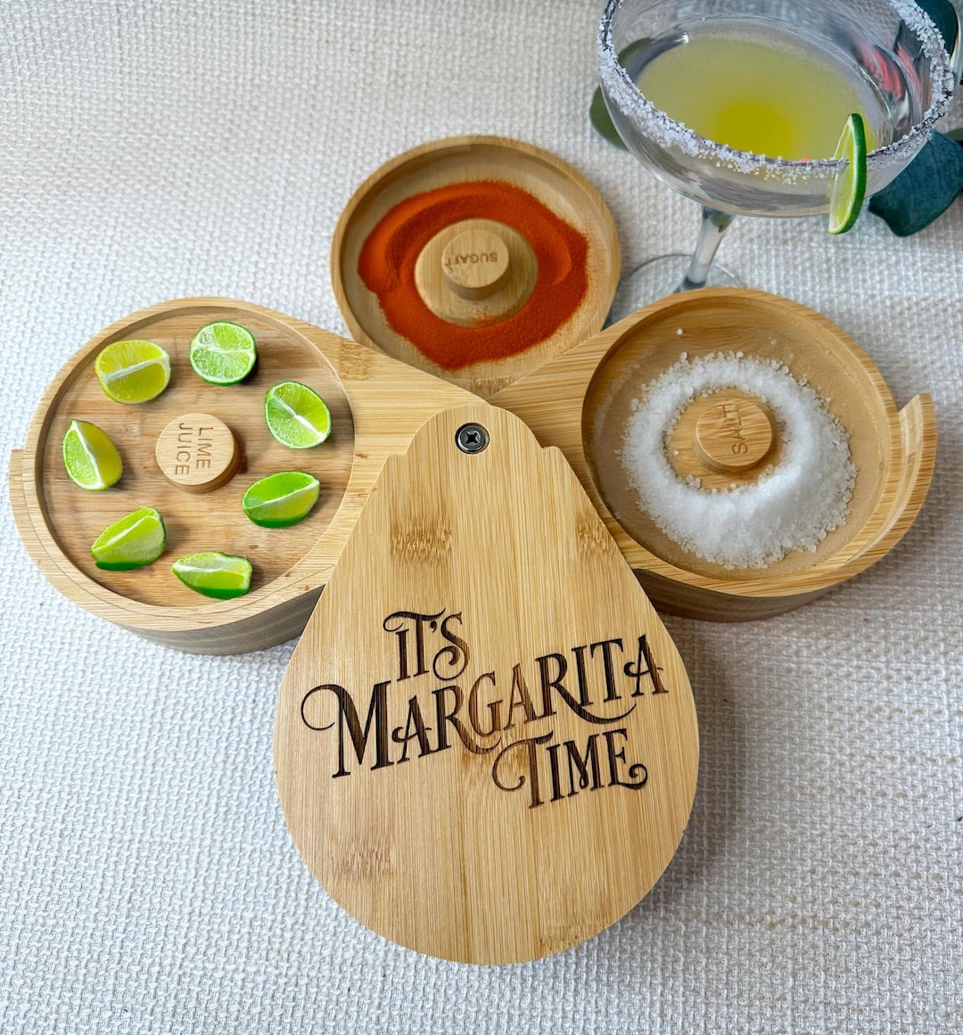 Personalized Margarita Salt Rimmer, Custom Bloody Mary Board, Cocktail ...