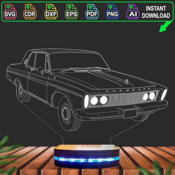 Cnc Cut Car Drawing - Etsy