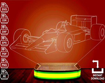 F1 Car Vector - Etsy