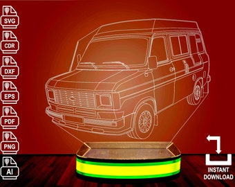 3d Illusion Van Svg - Etsy