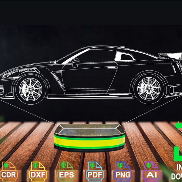 Nissan Gtr Dxf File - Etsy UK