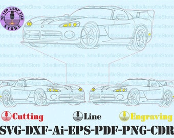 Dodge Viper Svg - Etsy