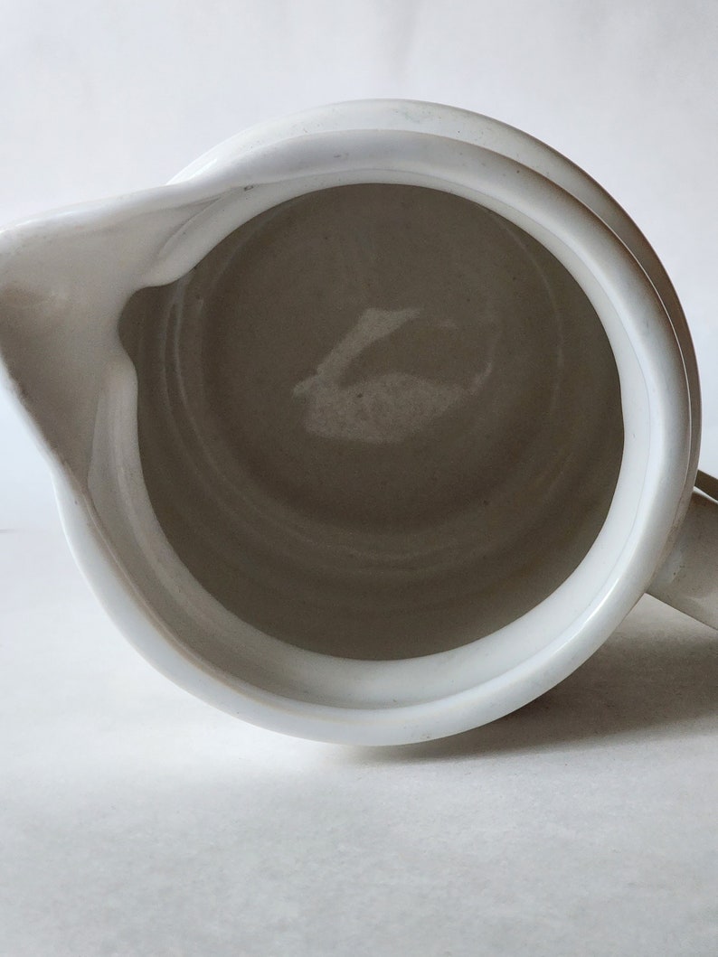 White Pitcher With Rose Pattern - Wang's International - Etsy