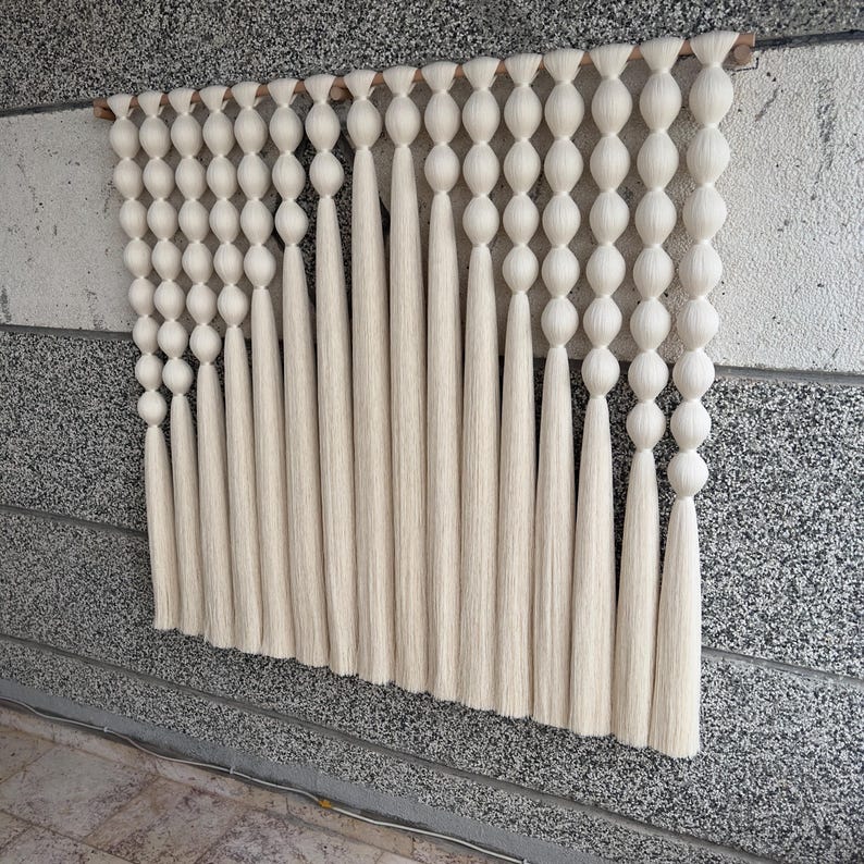 Modern Contemporary Art Macrame Wall Hanging Woven Tapestry Boho Wall ...