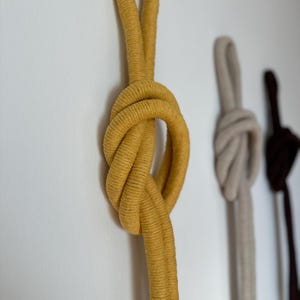 Wrapped Wall Hanging, Knott Wall Decor, Macrame Knotted, Boho Wall ...