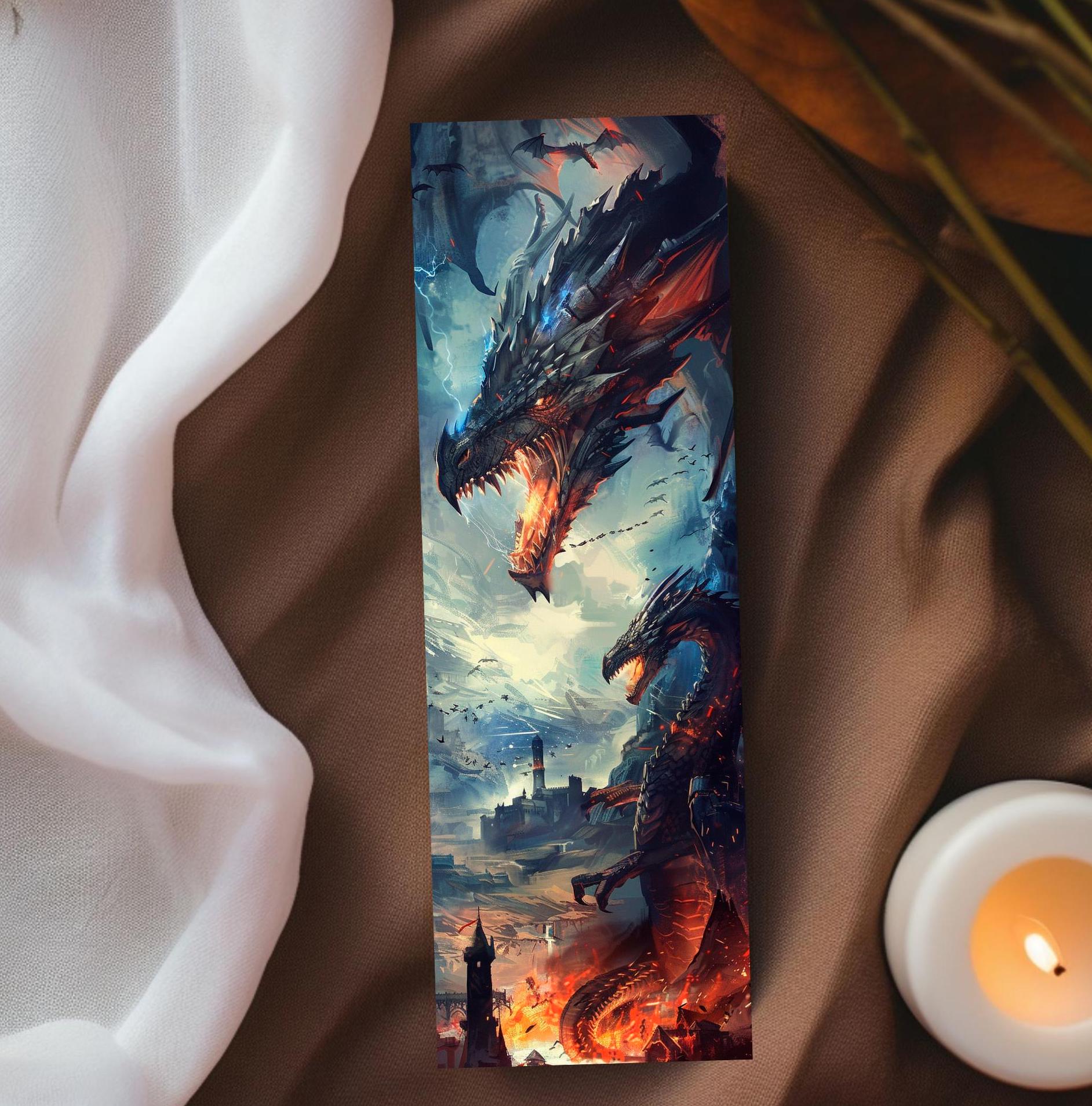 Castle Dragon Bookmark Set/fantasy Page Marker/dragon Lover Gift ...