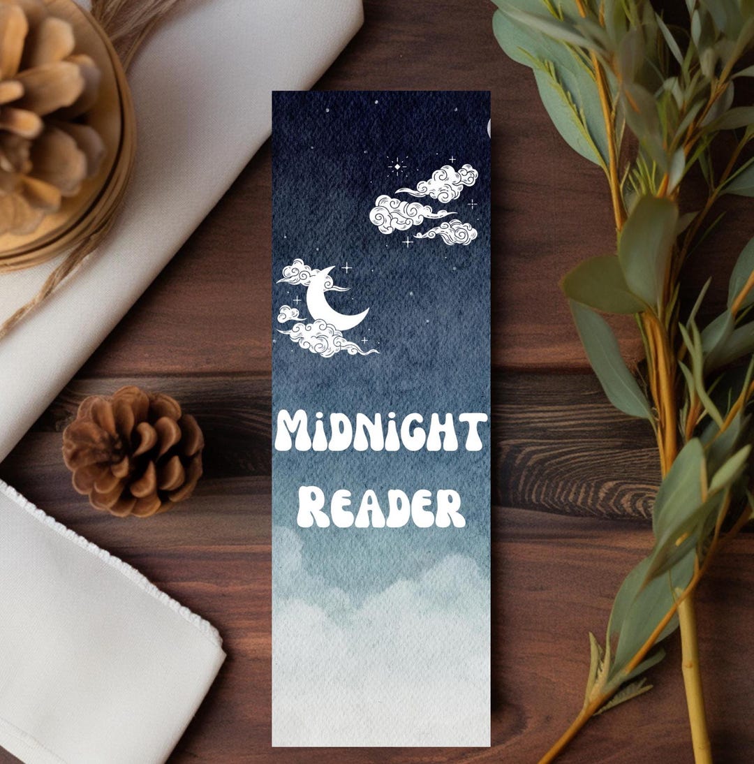 Midnight Reader Bookmark/night Sky Book Accessory/nature Lover Gift - Etsy