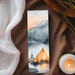 Campfire at the Lake Watercolor Bookmark/camping Landscape Page Marker ...