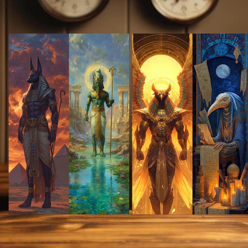 Egyptian Gods Bookmark - Etsy