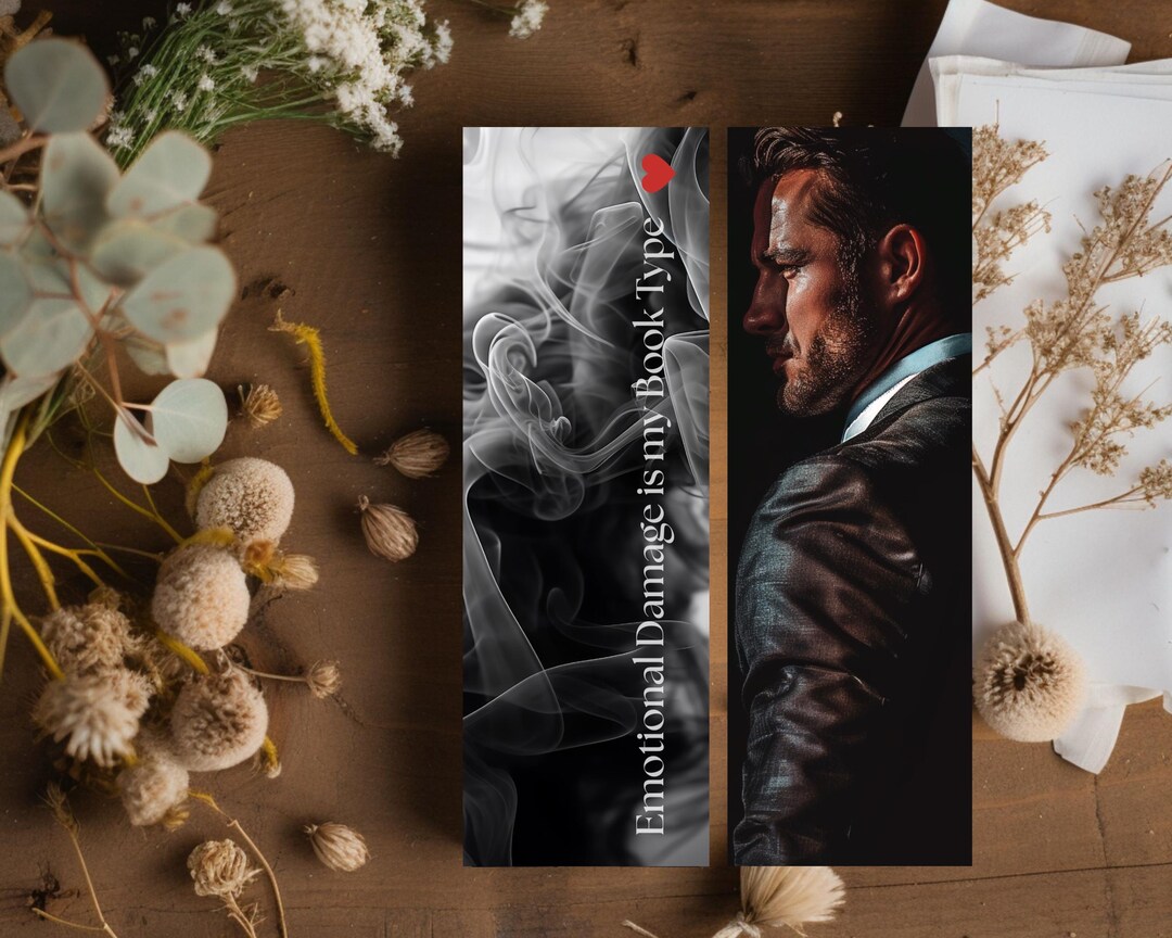 Emotional Damage Bookmark Set /dark Romance Book Lover - Etsy