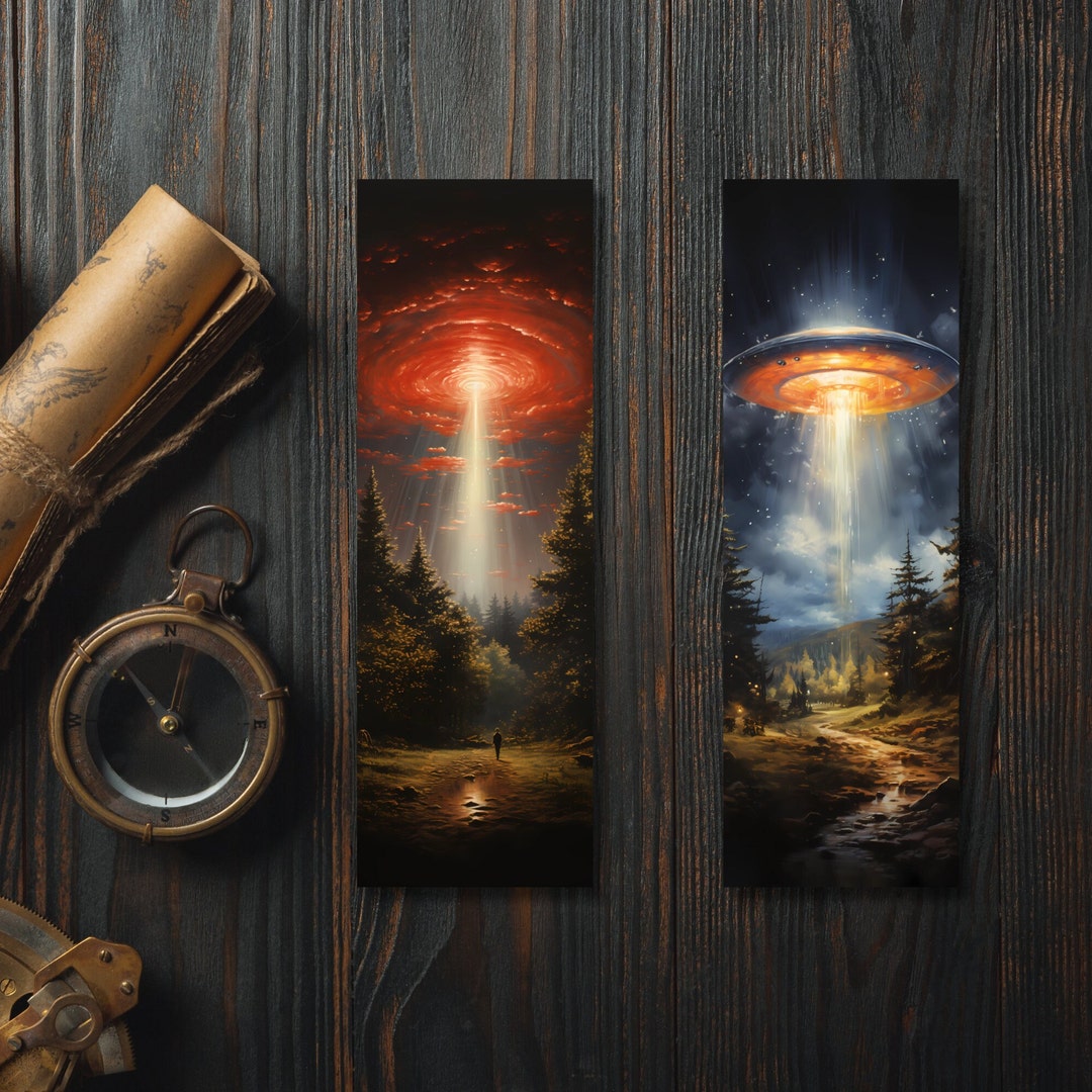 Unique Sci-fi Bookmark Set/close Encounter Reader's Book Accessory ...