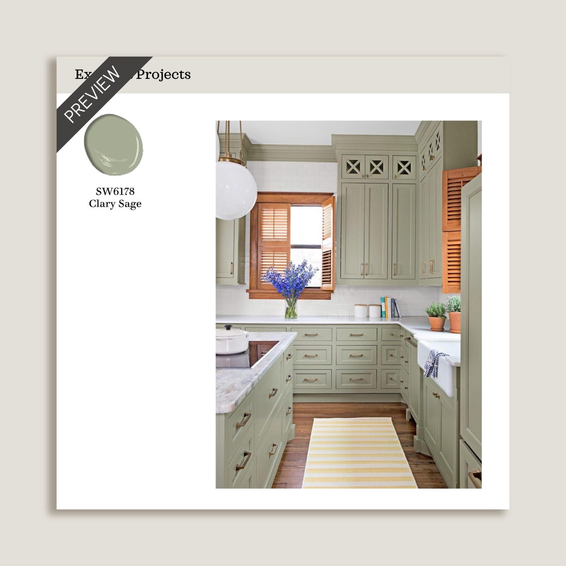 Sherwin Williams Clary Sage Paint Color Palette, Best Sage Green Paint ...