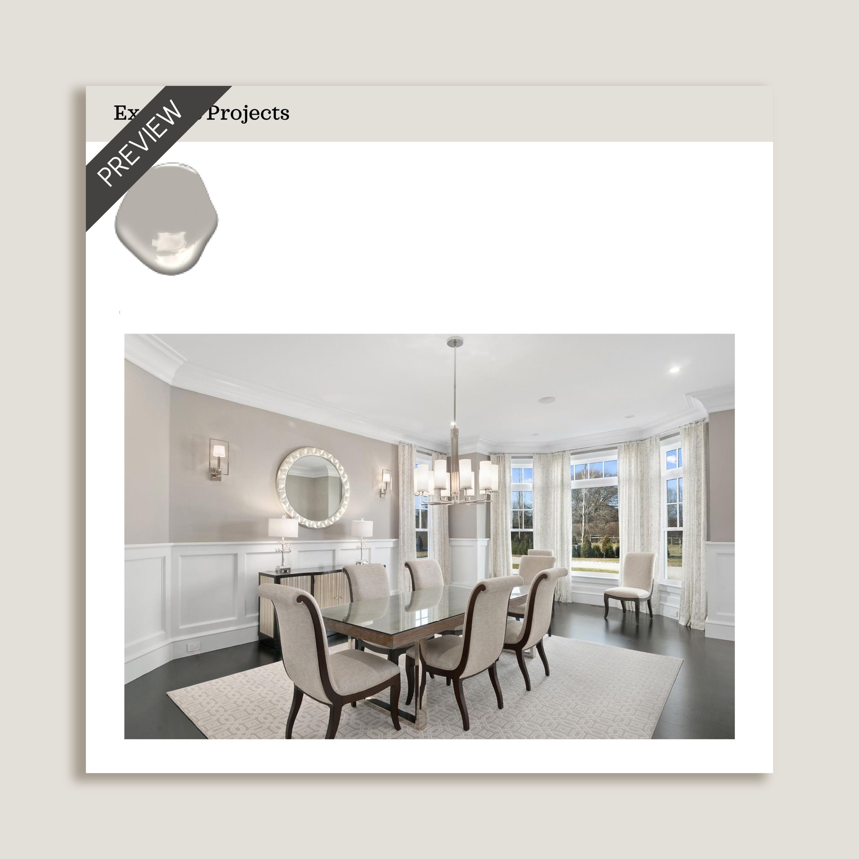 Classic Gray Paint Color Palette, Benjamin Moore, Classic Gray 1548 ...
